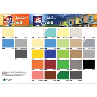 Jual No Drop PAIL 20 KG WARNA LENGKAP Cat Pelapis Anti Bocor Waterproofing NODROP 20KG - Avian ...