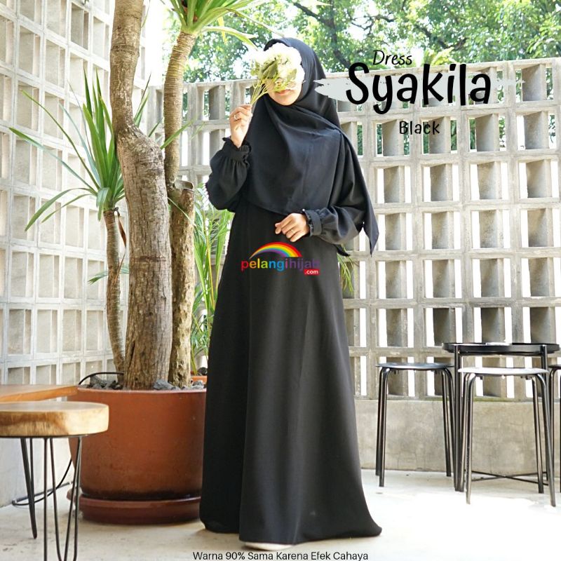 Jual Syakila Dress Pelangi Hijab Ready Stok | Shopee Indonesia