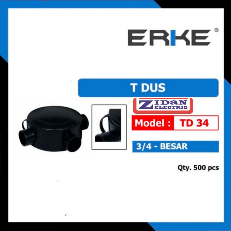 Jual T Dus Bulat Hitam 3/4 / T Dos 3/4 Hitam 3 Cabang Besar | Shopee ...