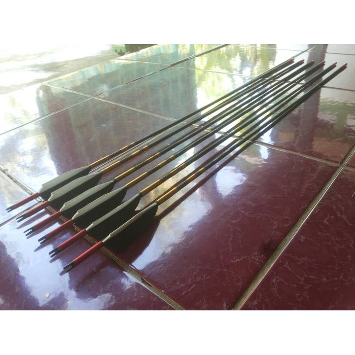 Jual arrow fiber hitam langka 6mm | Shopee Indonesia