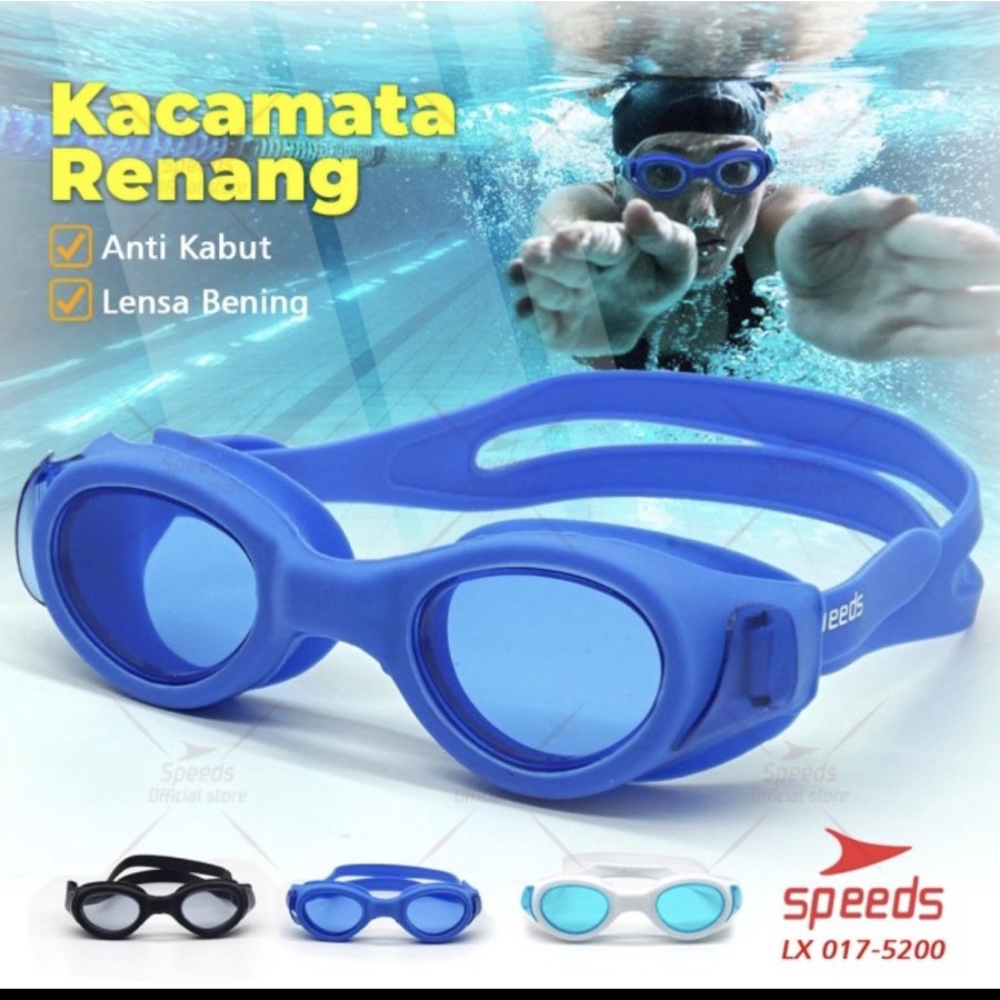 Jual Kacamata Renang Remaja dan Dewasa Anti fog UV Speeds LX 5200 ...