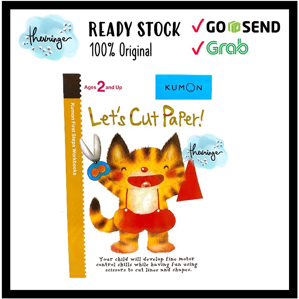 Jual KUMON First Steps Workbook Ages 2 years and up Lets Sticker Paste ...
