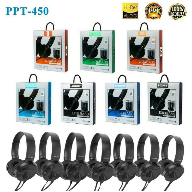 Jual HEADSET BANDO PPT-450 PLUS MIC | Shopee Indonesia
