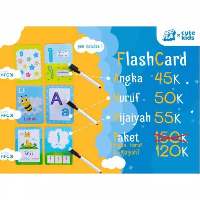 Jual PROMO Flash Card Hoo Fla Cutekids - Flashcard Belajar Menyenangkan ...
