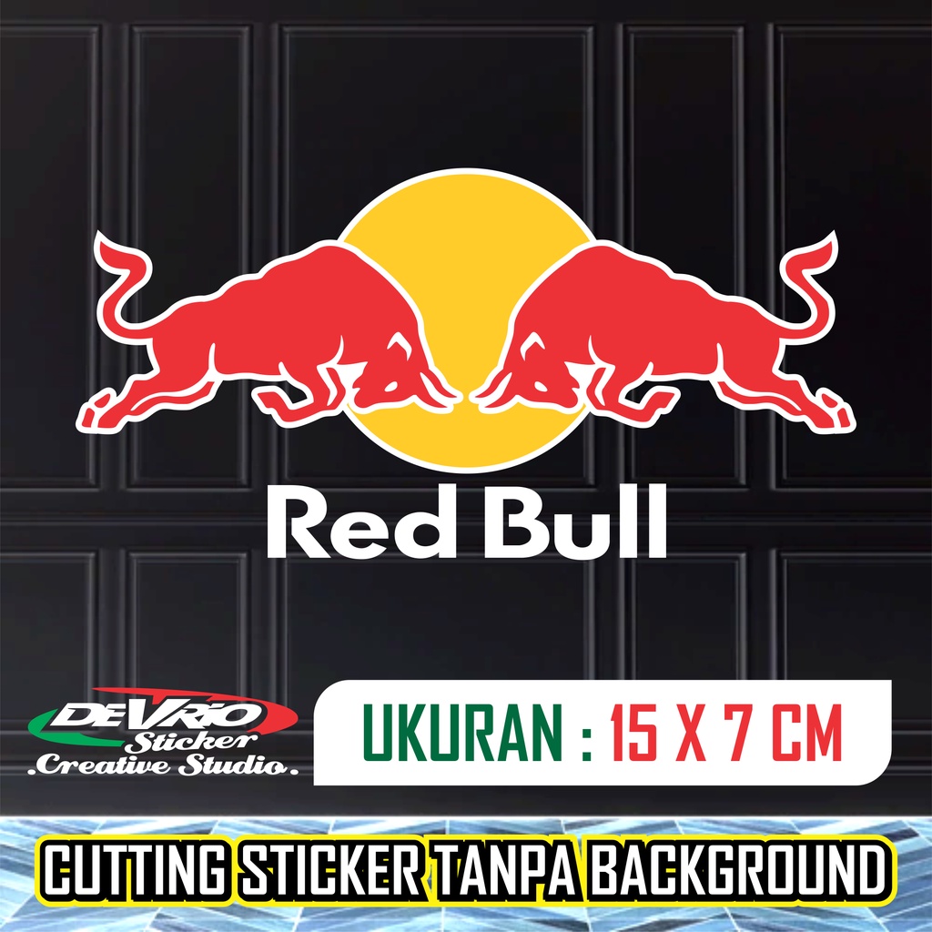 Jual Stiker Redbull Redbul Red Bull Motogp Moto GP Cutting Sticker ...