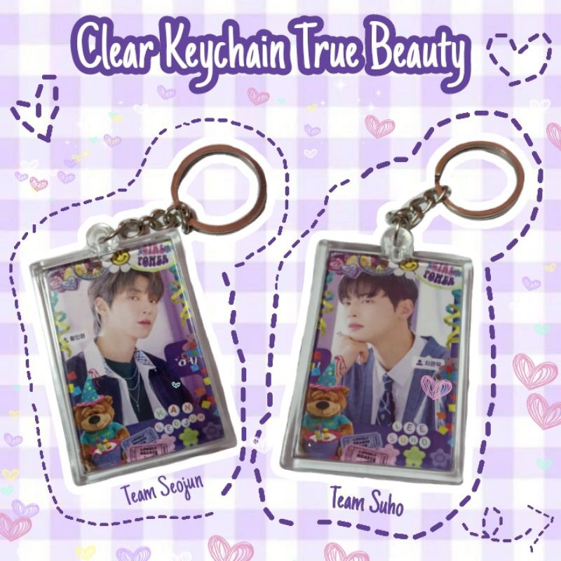 Jual CLEAR KEYCHAIN TRUE BEAUTY CHA EUNWOO HWANG INYEOP | Shopee Indonesia