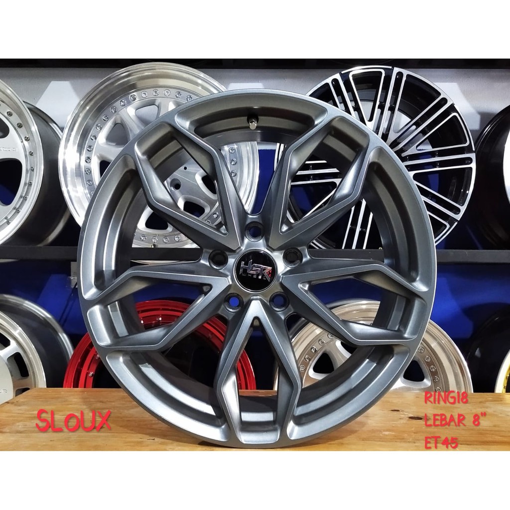 Jual Velg Mobil HSR Sloux R18 Racing Ring 18 Lebar 8 PCD 5X114.3 Rush civic expander apv wuling ...