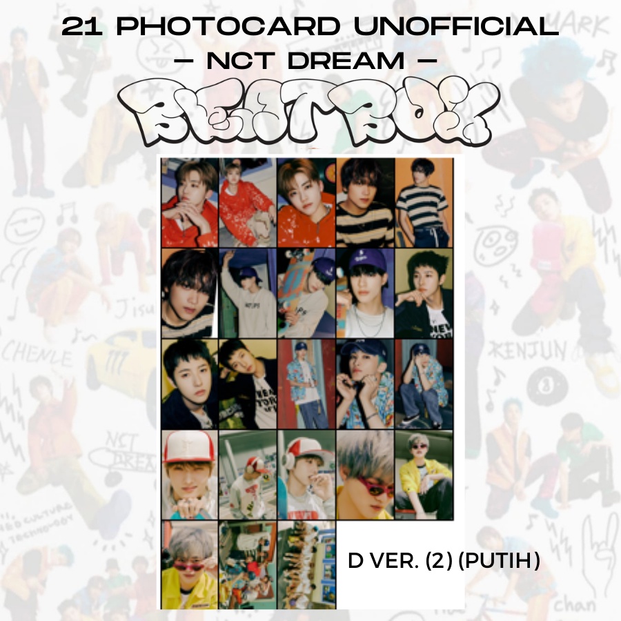 Jual (COD) 21 PHOTOCARD UNOFFICIAL NCT DREAM BEATBOX - FANKIT NCT DREAM ...
