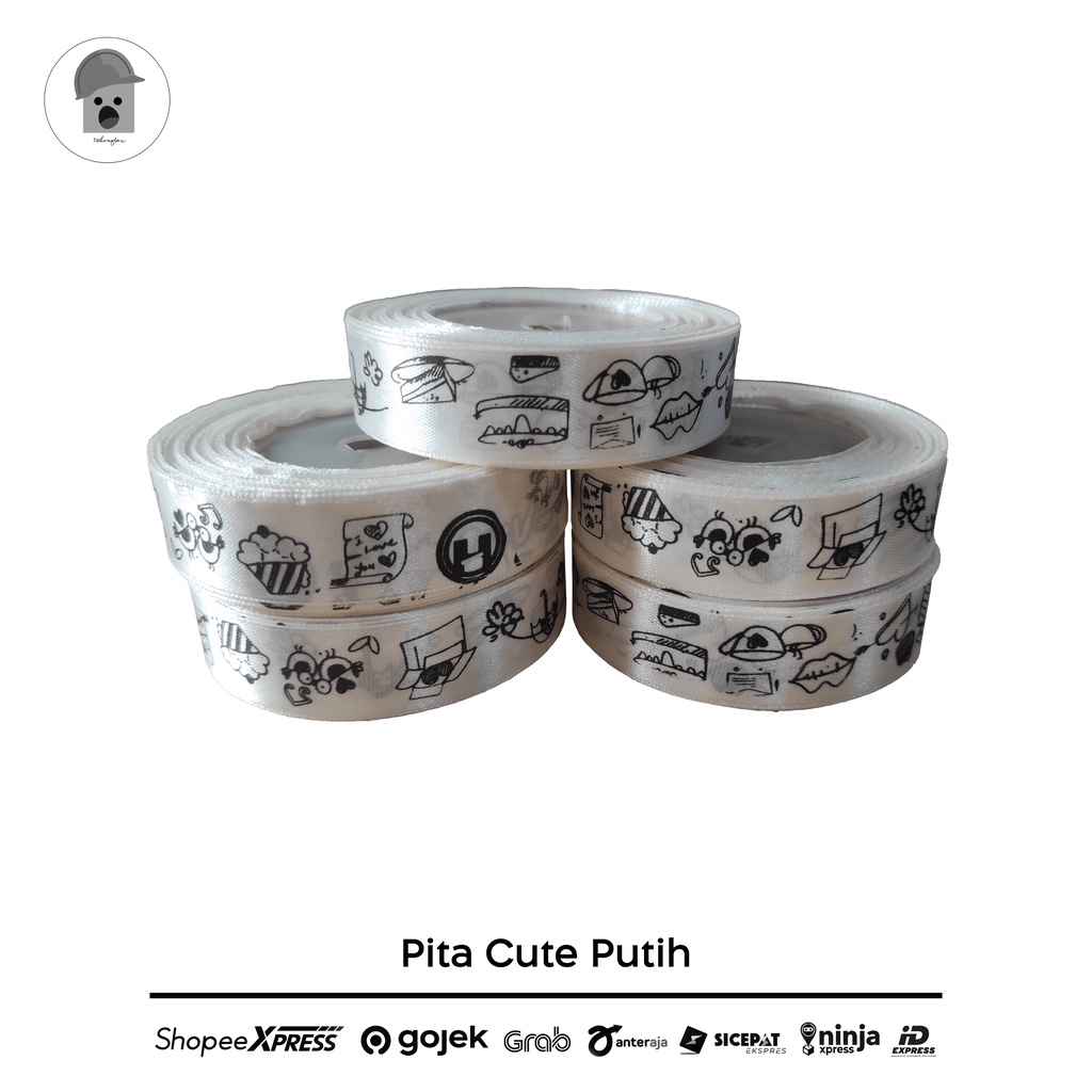 Jual *HARGA PER METER * pita cute silk design siap dipakai (cek design ...