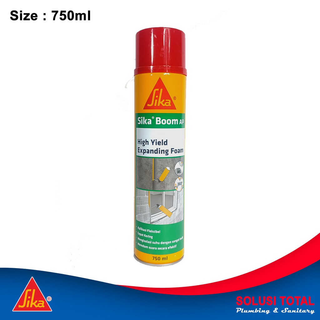 Jual SIKABoom AP - Expanding Foam Polyurethane Sika Boom Busa PU 750ml | Shopee Indonesia