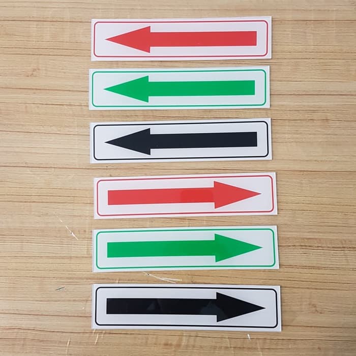 Jual AKRILIK K3 RAMBU SAFETY SIGN ARAH PANAH HIJAU/MERAH/HITAM UK 4 ...