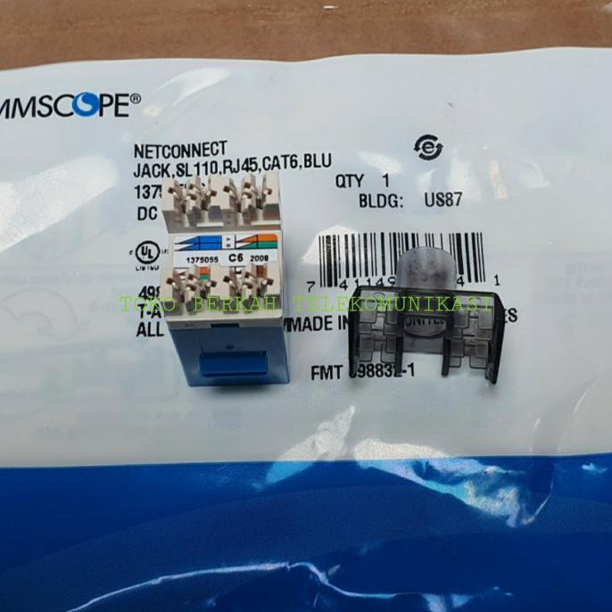 Jual Hadir Modular Jack Cat 6 Amp Commscope Original Usa 100% Limited ...