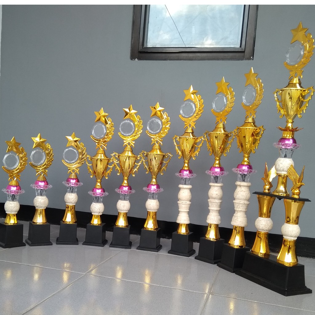 Jual Piala set isi 10 pcs Piala Marmer piala olimpiade piala murah ...