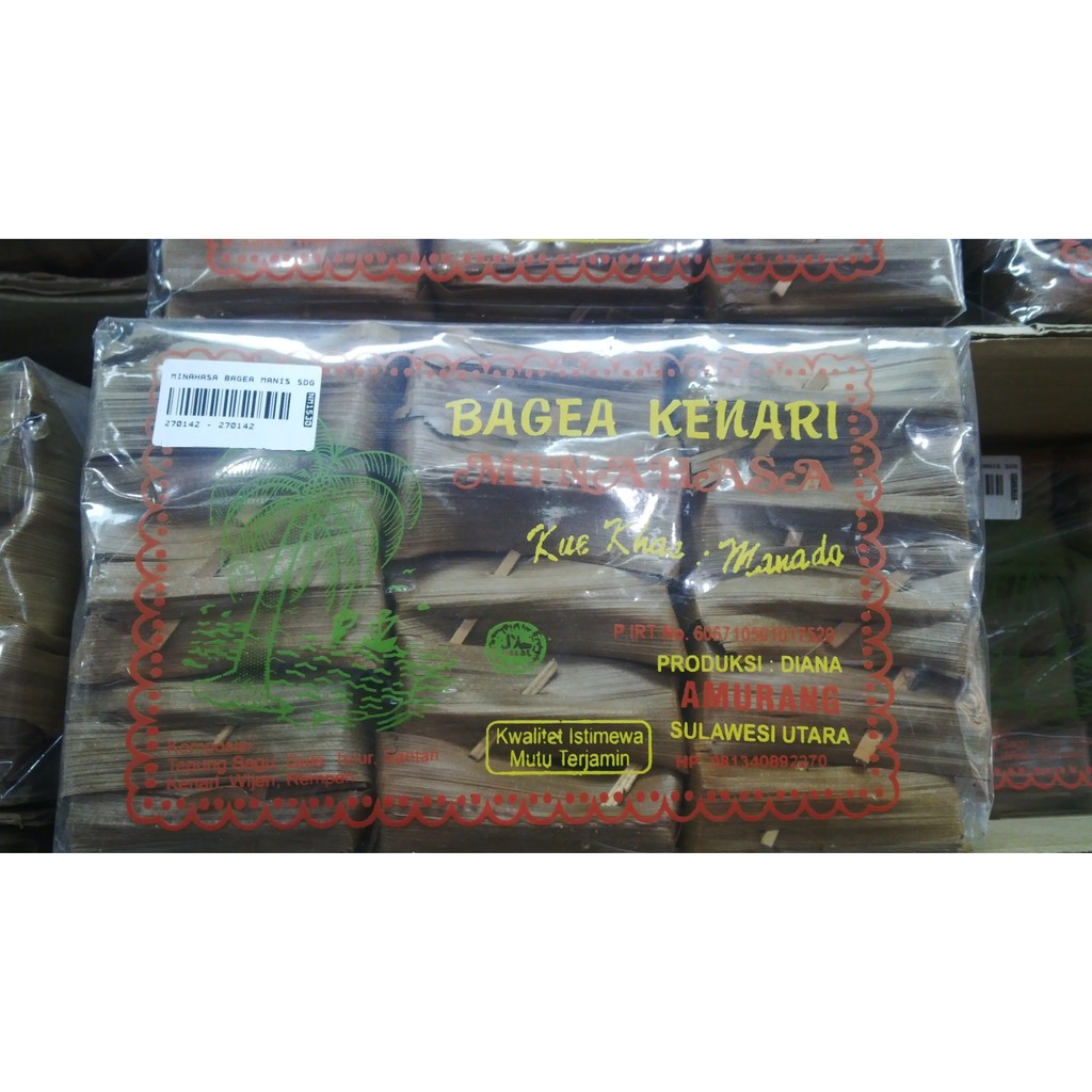 Jual Minahasa Bagea Kenari Manis Sedang 350 gr ( Oleh - Oleh / Jajanan ...