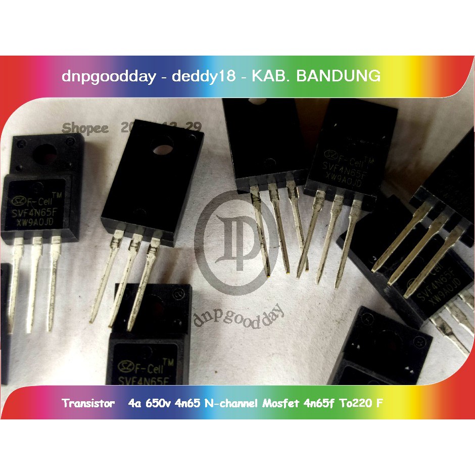Jual Transistor 4a 650v 4n65 N-channel Mosfet 4n65f To220 F | Shopee ...
