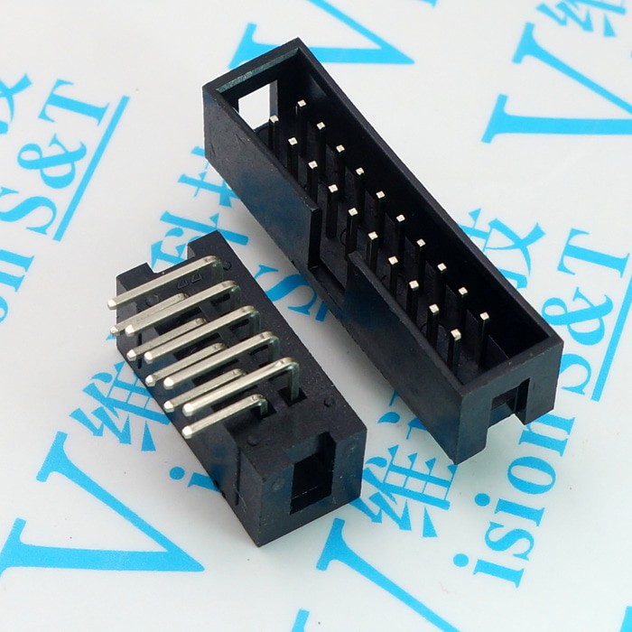 Jual IDC Male 2x5 10 Pin 10P 2.54mm Box Header Connector simple horn ...