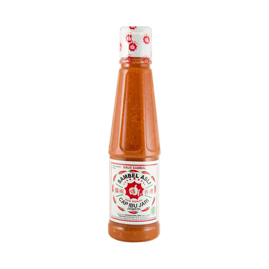 Jual SAMBAL CAP IBU JARI JEMPOL ASLI 140 ML BOTOL KECIL BUMBU PEDAS ...