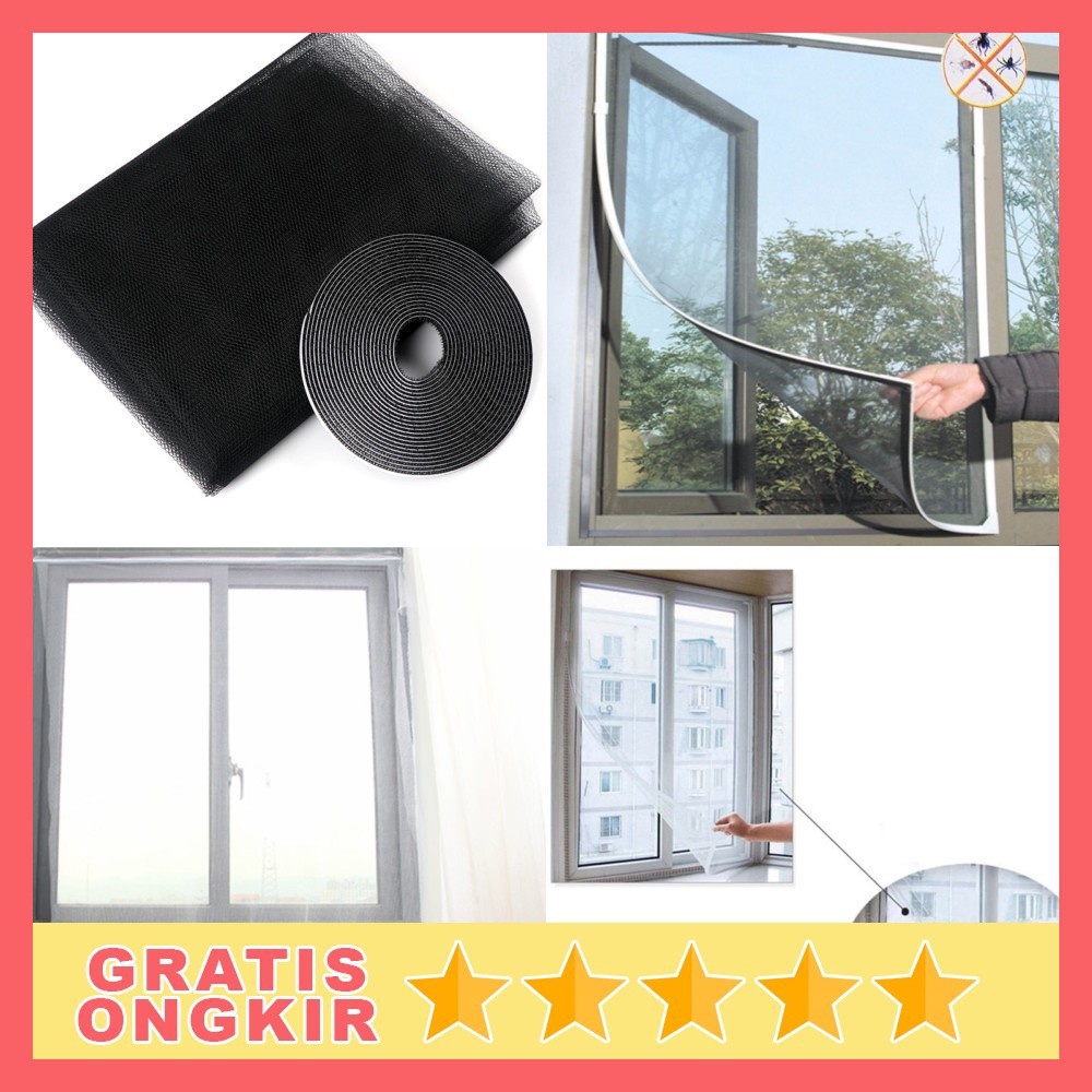 Jual Mall Gorden Jaring Anti Nyamuk Window Net Mesh Room Curtain ...