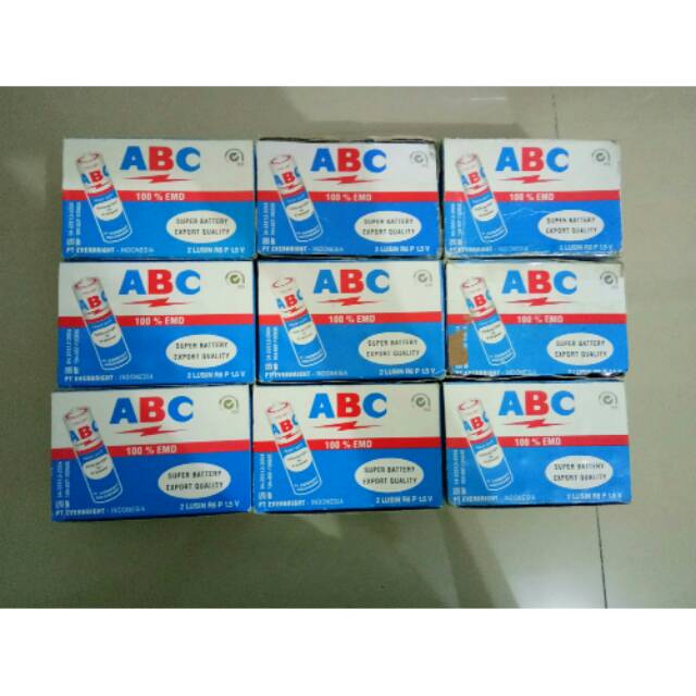 Jual Baterai ABC biru Size AA ( isi 24 pc) | Shopee Indonesia