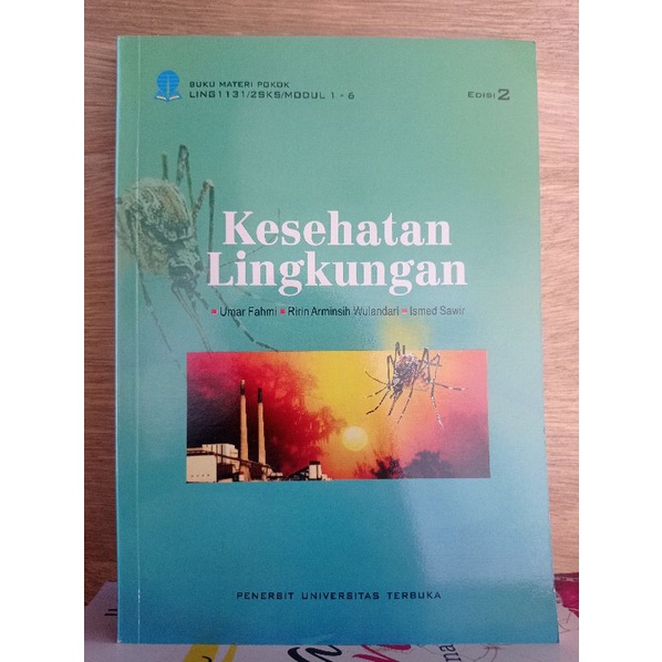 Jual Buku Original - Kesehatan Lingkungan (Edisi 2) - Penerbit Universitas Terbuka | Shopee ...