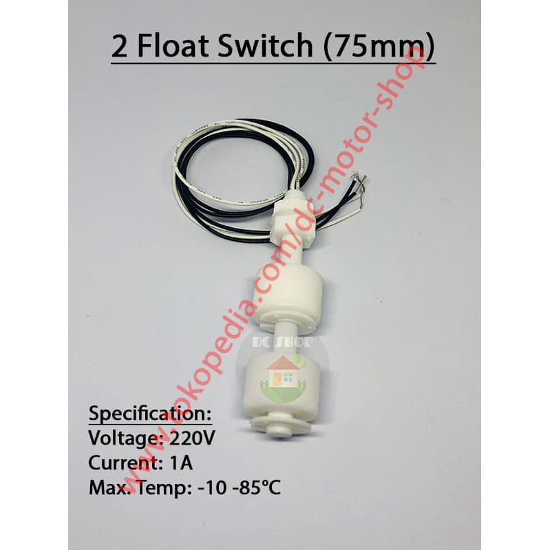 Jual Double Float Switch Water Level Sensor Dual Balls Float Switch ...