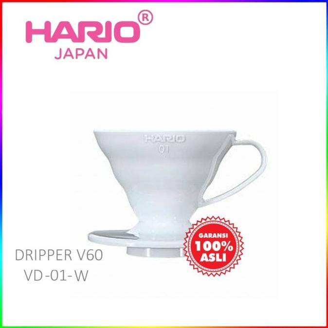 Jual Hario VD-01W V60 01 White Coffee Dripper Pour Over 1-2 Cup Putih Kopi | Shopee Indonesia