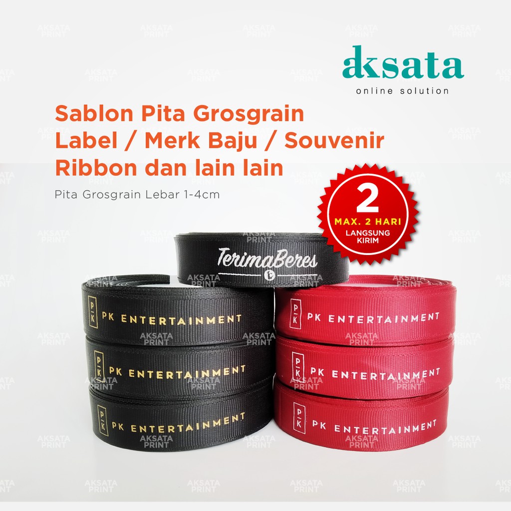 Jual AKSATA [ GROSIR 2,5CM ] Pita Buket Bunga, Pita Hampers, Pita Kado ...