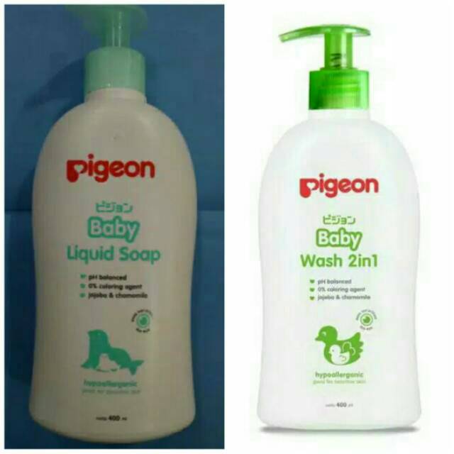 Jual Pigeon sabun cair bayi shampoo bayi 400ml Pump | Shopee Indonesia