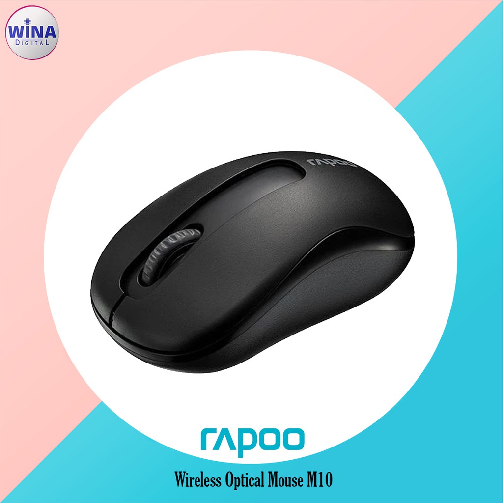 Jual Rapoo Wireless Optical Mouse M10 Black | Shopee Indonesia