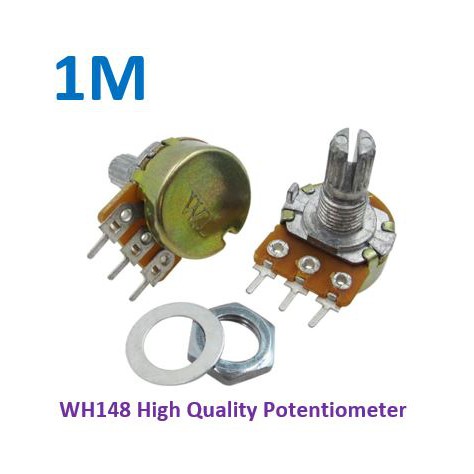 Jual High Quality WH148 B1M Linear 1M Ohm Potentiometer 15mm ...