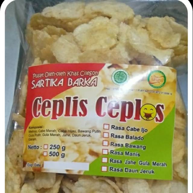 Jual Emping Ceplis Asin Original 250 gr/Melinjo Ceplis Asin/Oleh-oleh ...