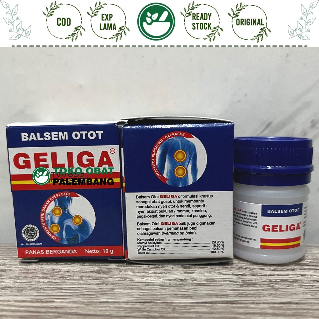 Jual BALSEM OTOT GELIGA 10 GRAM CAP LANG BALSAM EAGLE BRAND BALM PANAS ...