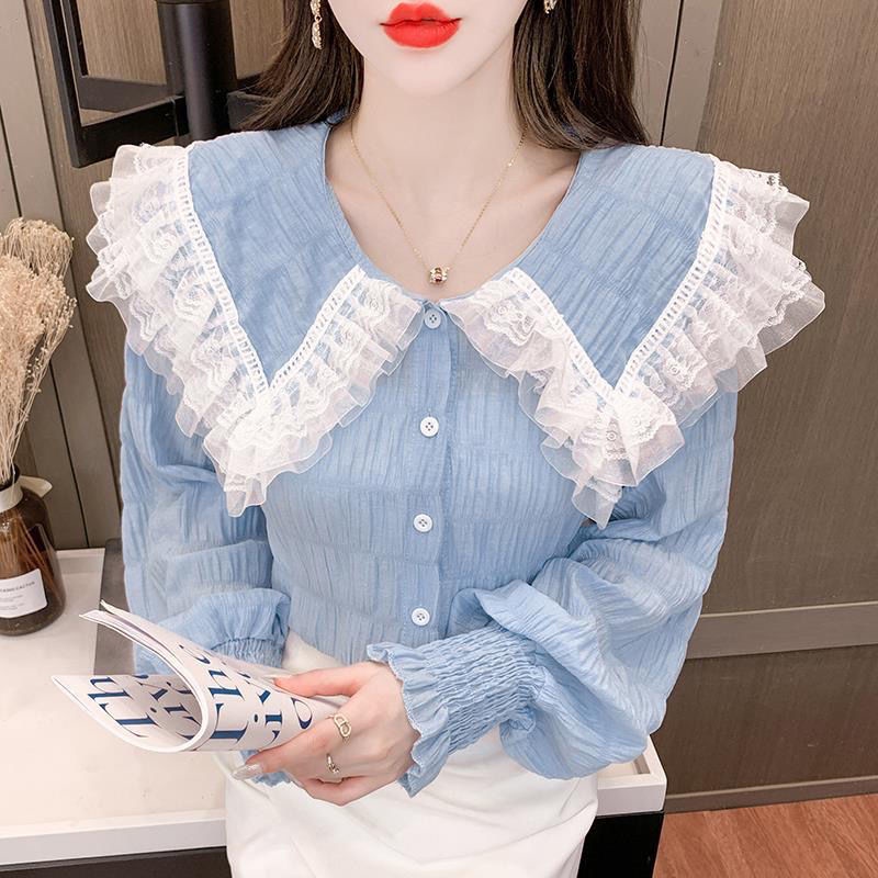 Jual Super fairy manis renda top 2022 musim semi dan musim panas baru ...