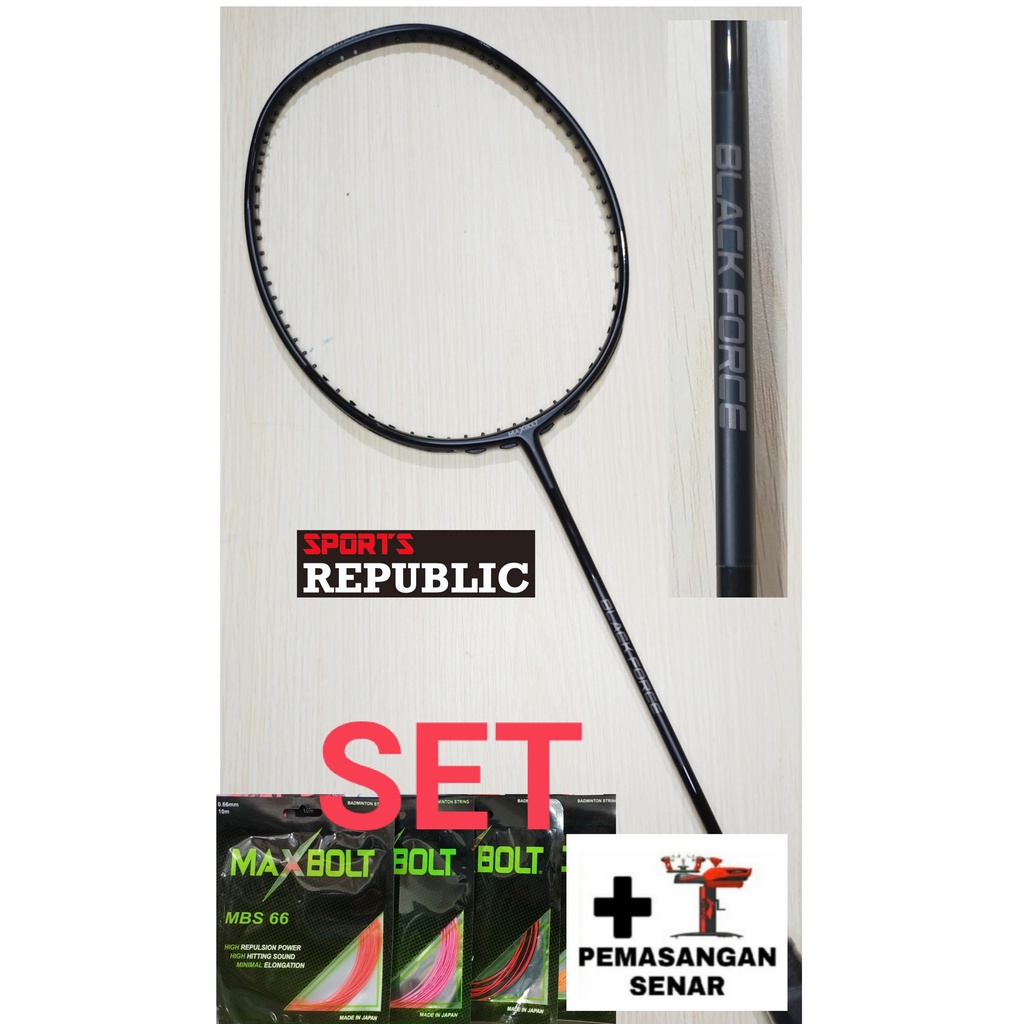 Jual Slim Shaft!! Raket Badminton Maxbolt BLACK FORCE Original | Shopee ...
