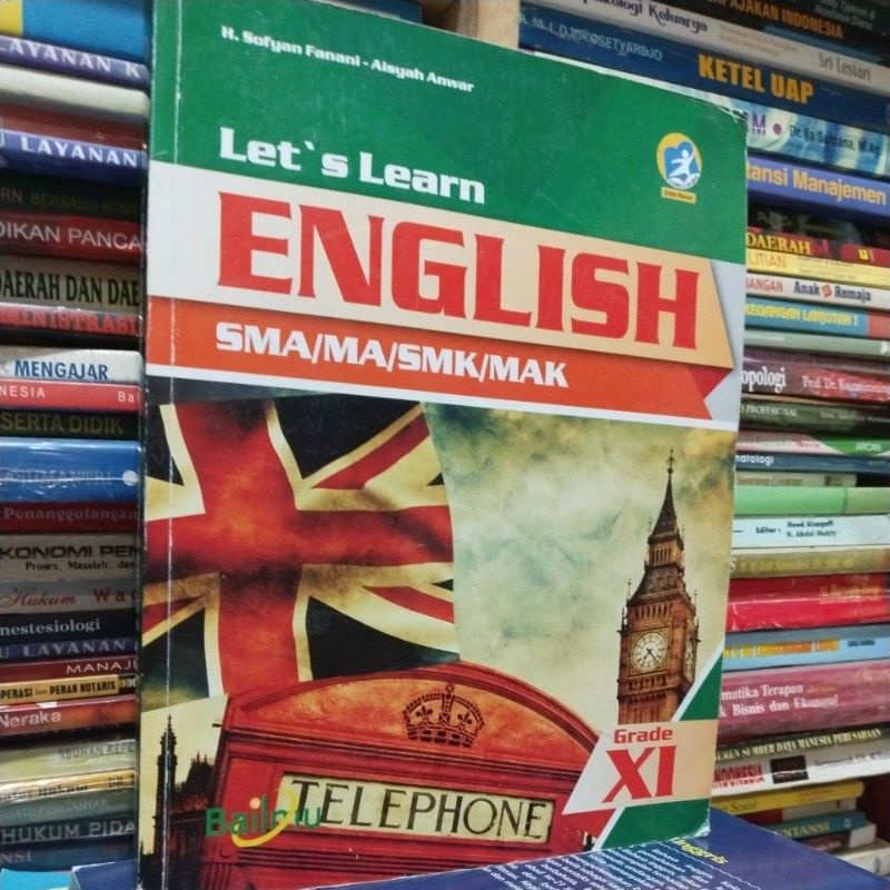 Jual buku bahasa Inggris/let's learn english kelas XI/11/2 sma/smk/mak bailmu revisi | Shopee ...