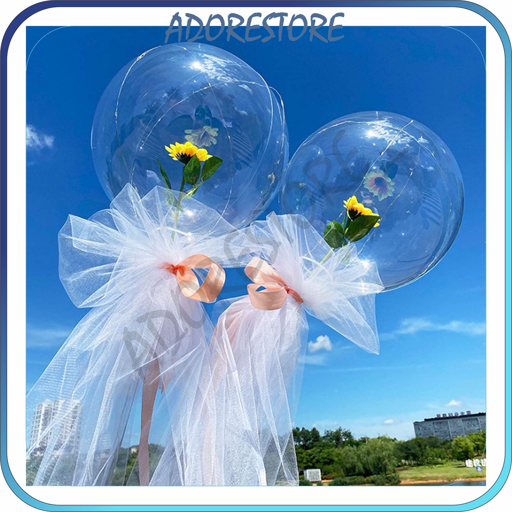 Jual Balon Bobo / Balon PVC Transparan 10 Inch / Balon Love Bening ...