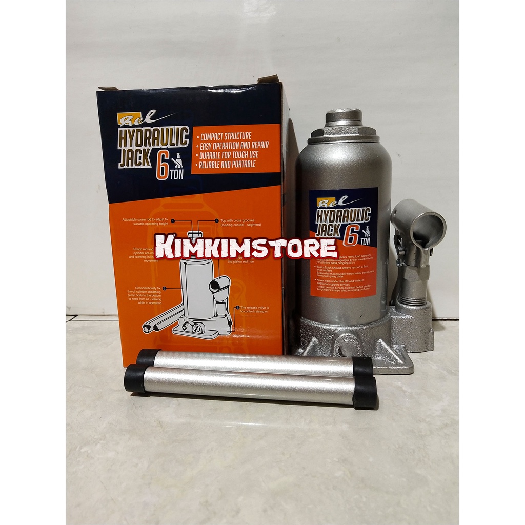 Jual Dongkrak Hidrolik Mobil Botol Hydraulic 5T 6T 5 6 Ton Rel ...