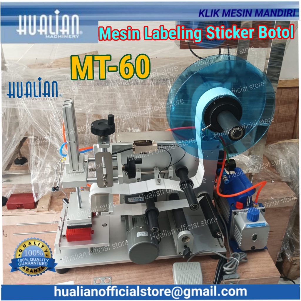 Jual Mesin Labeling Sticker Botol Rata MT-60 HUALIAN | Shopee Indonesia