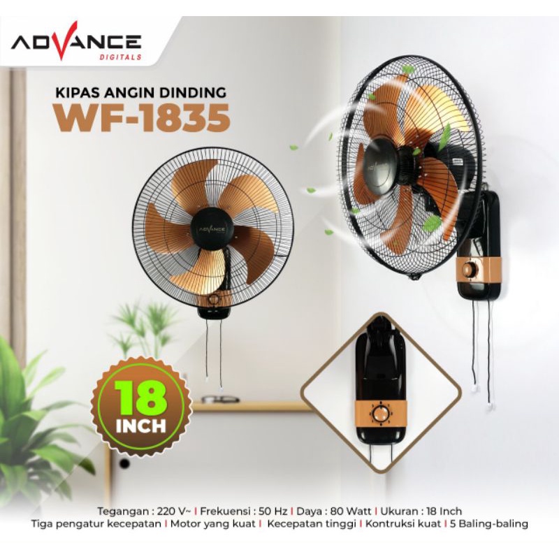 Jual Kipas Dinding Advance 18" / 1835 | Shopee Indonesia