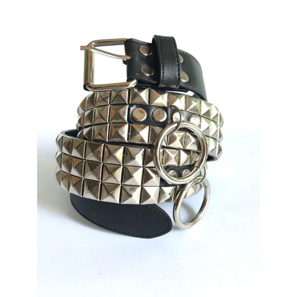 Jual belt sabuk kulit spike punk rock n roll Korea street wear stud ...