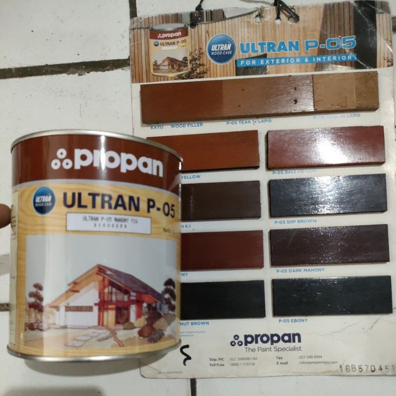 Jual 1 Liter Cat vernis kayu exterior dan interior P05 politur kayu ...