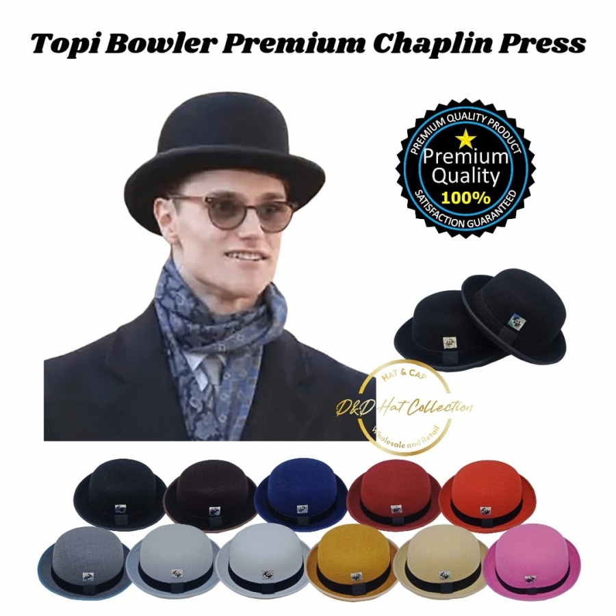Jual Topi Bowler /Tompi /Fedora Caplin Dewasa new edition / Topi Pria ...