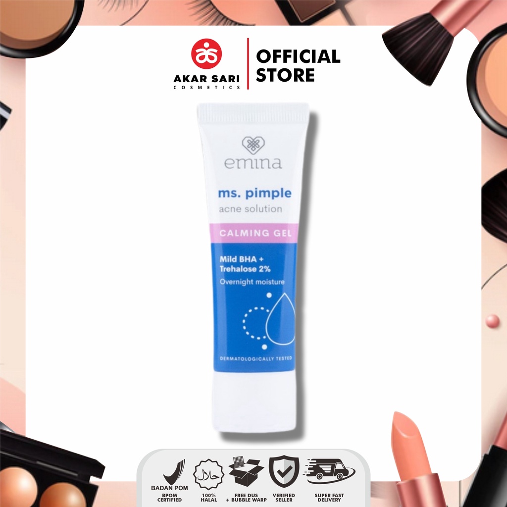 Jual EMINA MS. PIMPLE ACNE SOLUTION CALMING GEL - 20 ml | Shopee Indonesia
