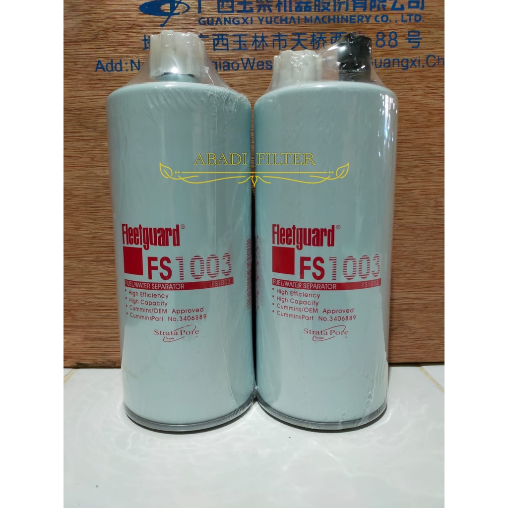 Jual Fuel Filter Fleetguard / Filter Solar FS1003 / FS 1003 | Shopee ...