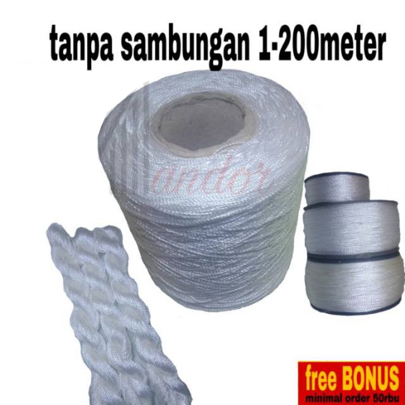 Jual Benang Nilon Layangan 200 Meter Tanpa Sambungan Hang Heng | Shopee ...