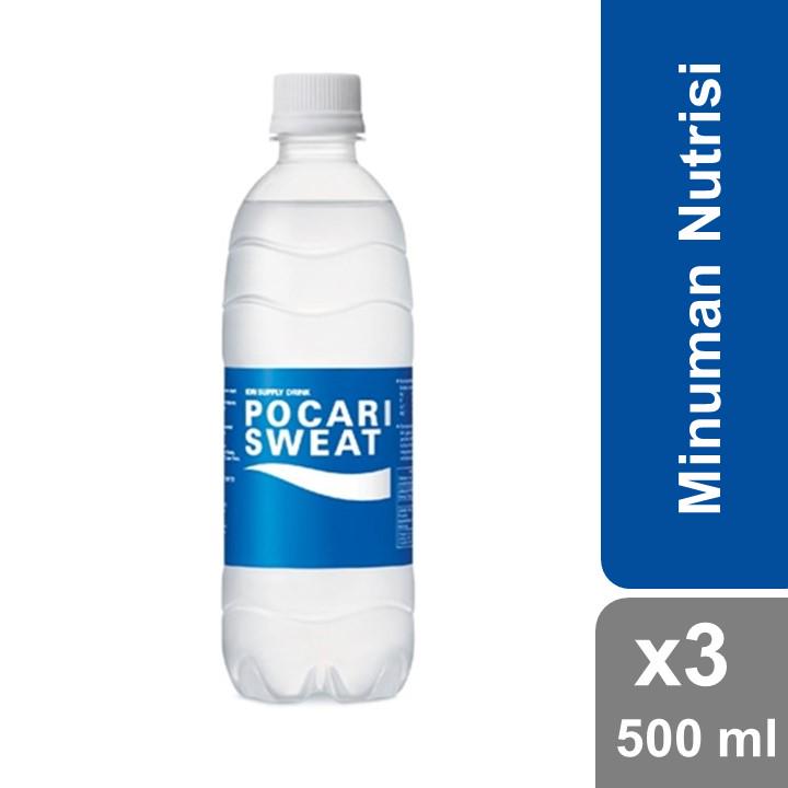 Jual Pocari Sweat Minuman Isotonik 500 mL x 3 | Shopee Indonesia