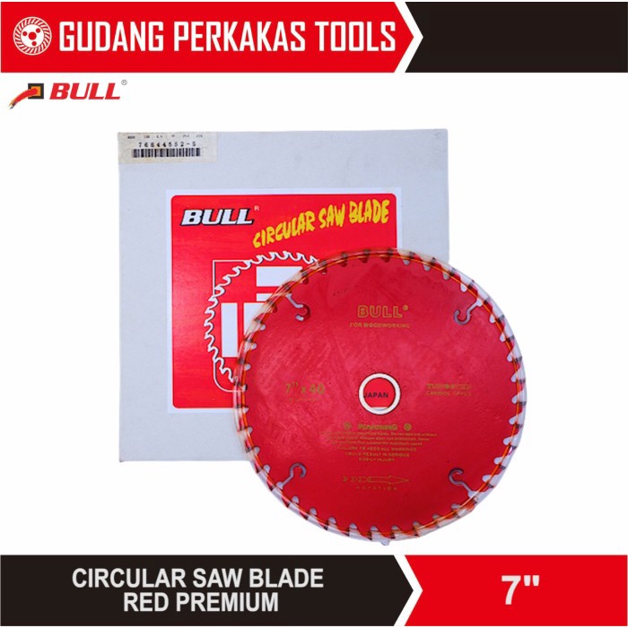 Jual Bull circular saw blade red premium 8" | Shopee Indonesia
