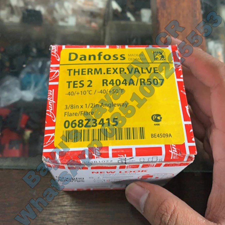 Jual Danfoss thermostatic expansion valve TXV TEV TES2 R404A 1pk 0.7KW ...