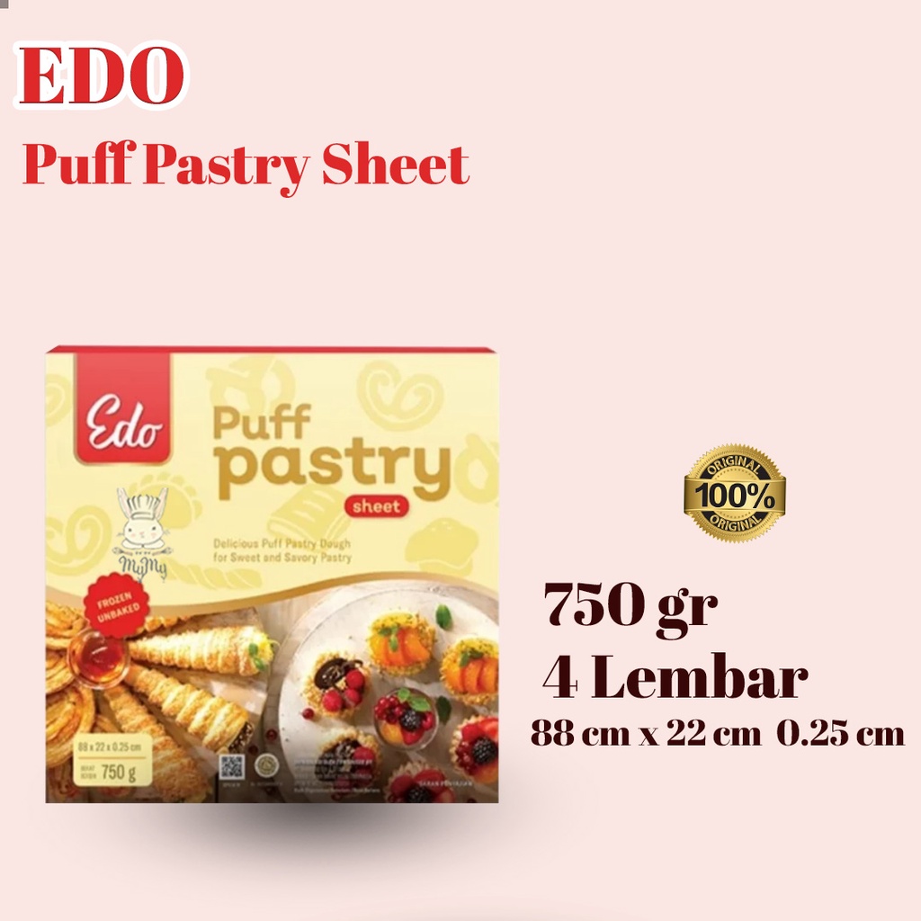 Jual edo puff pastry sheet 750gr | Shopee Indonesia