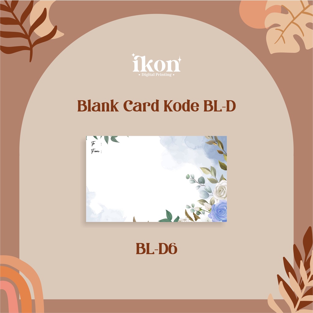 Jual BLANK CARD KODE BL-D (KARTU UCAPAN/ KARTU UCAPAN BISA DITULIS ...